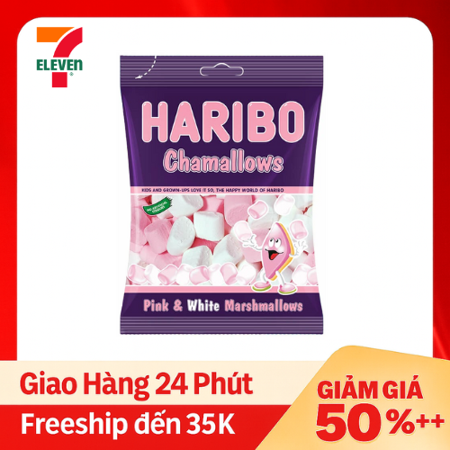 Kẹo xốp Haribo Chamallows Pink&White 70g Haribo | Giao gấp từ 7-Eleven ...