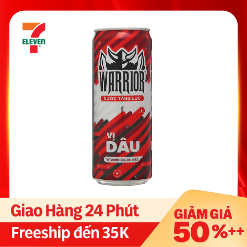 Nước Tăng Lực Warrior Lon 325/320ml Warrior | Giao gấp từ 7-Eleven gần ...